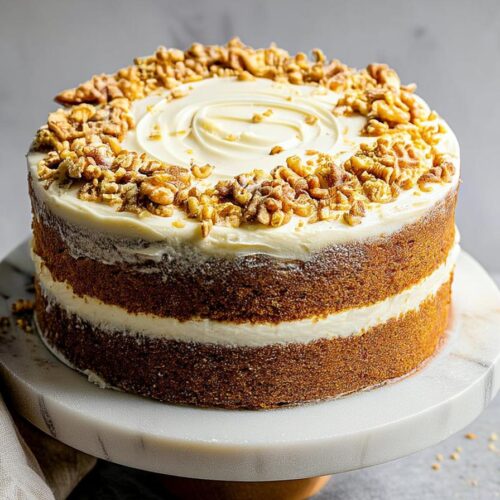 Homemade Carrot Cake with Cream Cheese Frosting - abbysrecipes.com