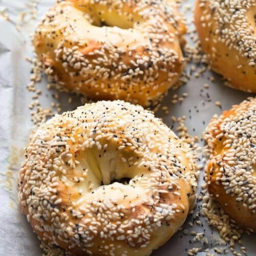 2 Ingredient Bagels - Quick and Easy Recipe - abbysrecipes.com