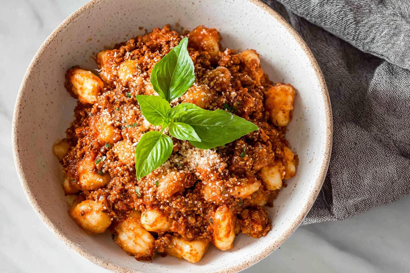 Gnocchi Bolognese Recipe – Quick & Easy Dinner - abbysrecipes.com