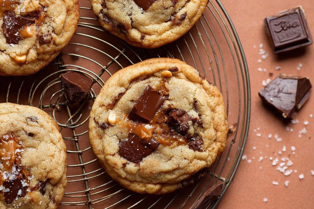 Brown Butter Toffee Chocolate Chip Cookies Recipe - abbysrecipes.com