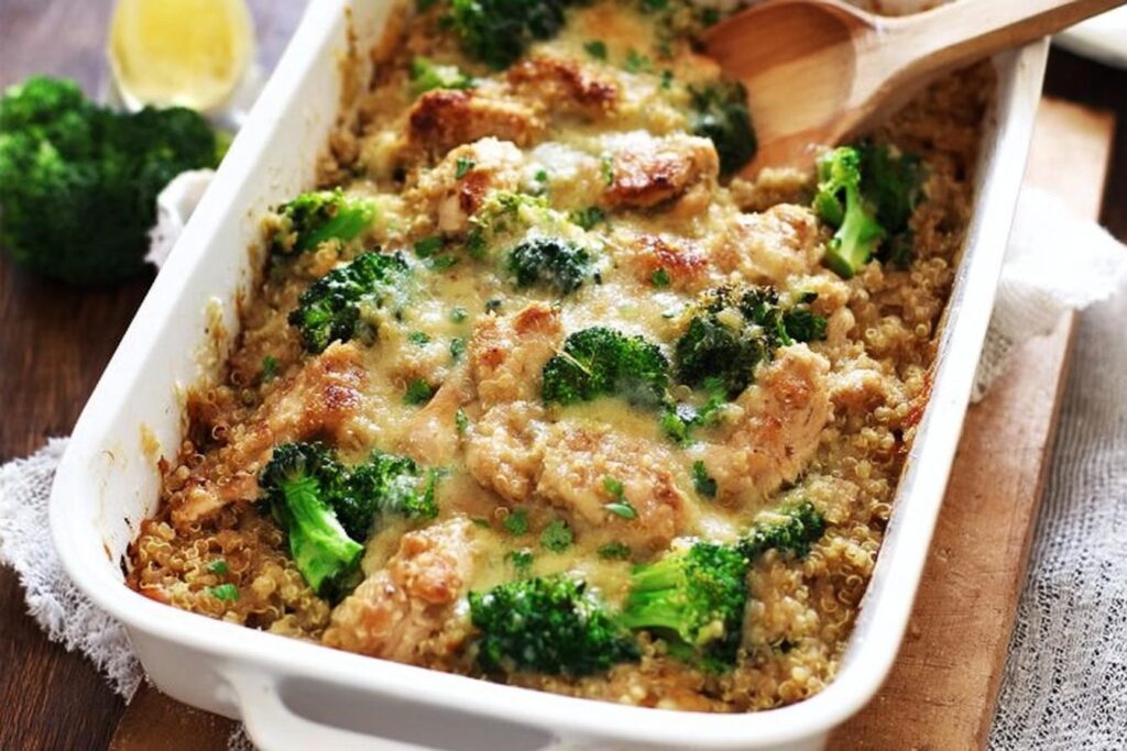 Creamy Chicken Quinoa and Broccoli Casserole - Easy Dinner ...